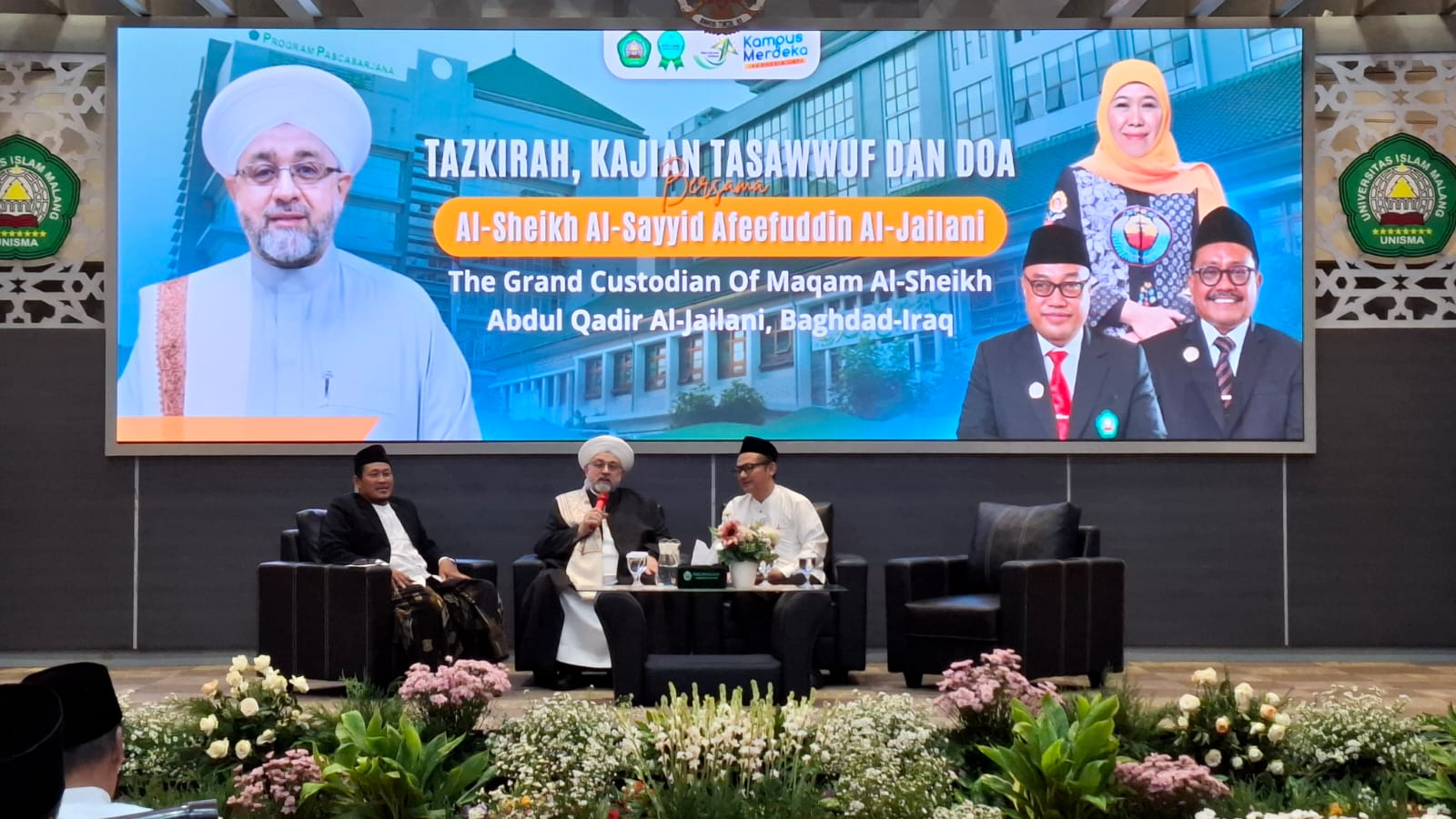 Makin Mendunia, Unisma Hadirkan Ulama Dunia Al-Sheikh Afeefuddin Al-Jailani